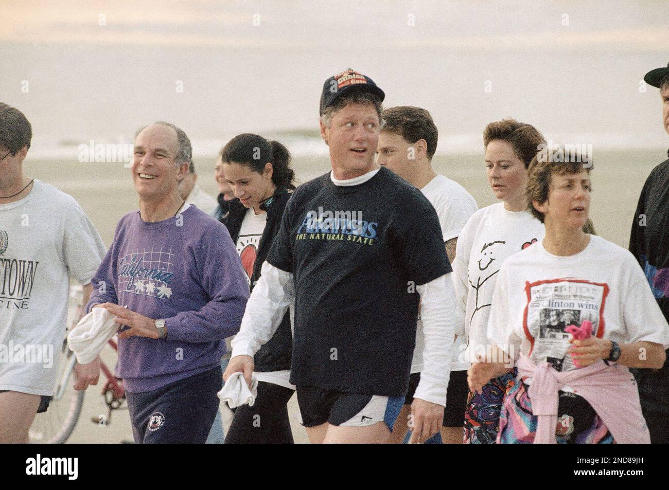 President-elect Bill Clinton is joined by fellow participants of the ...