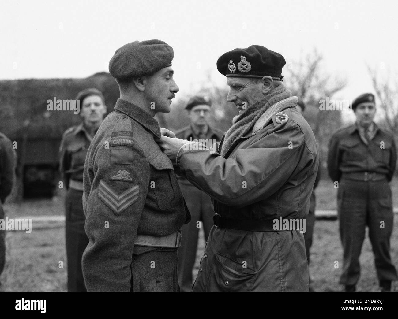 Field Marshal Bernard Montgomery held his first investiture on German ...