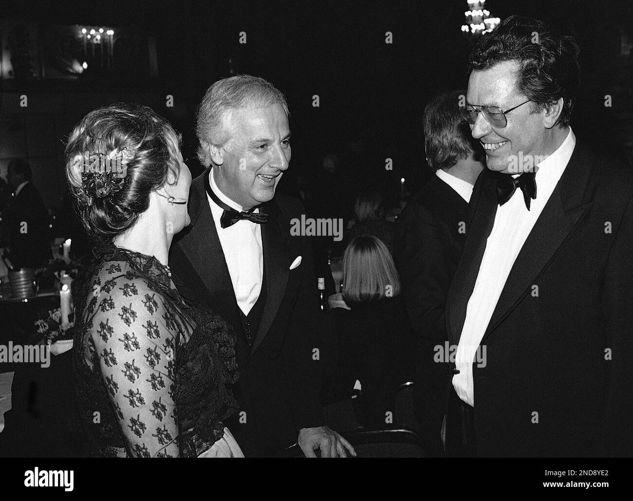Goetz Friedrich, right, general director of the "Deutsche Oper" Berlin ...