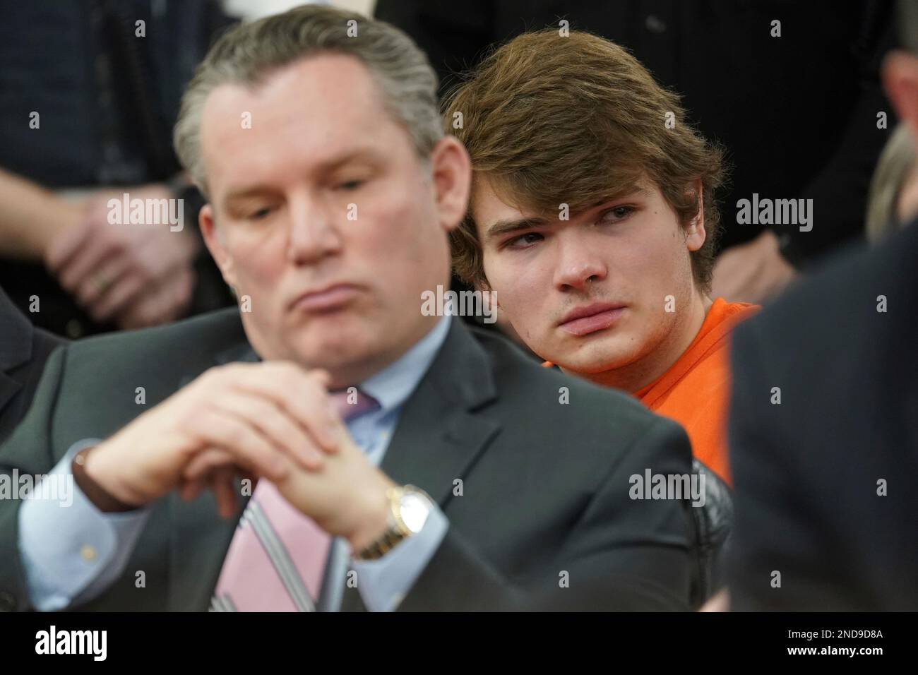 Payton Gendron listens to victim impact statements during his ...