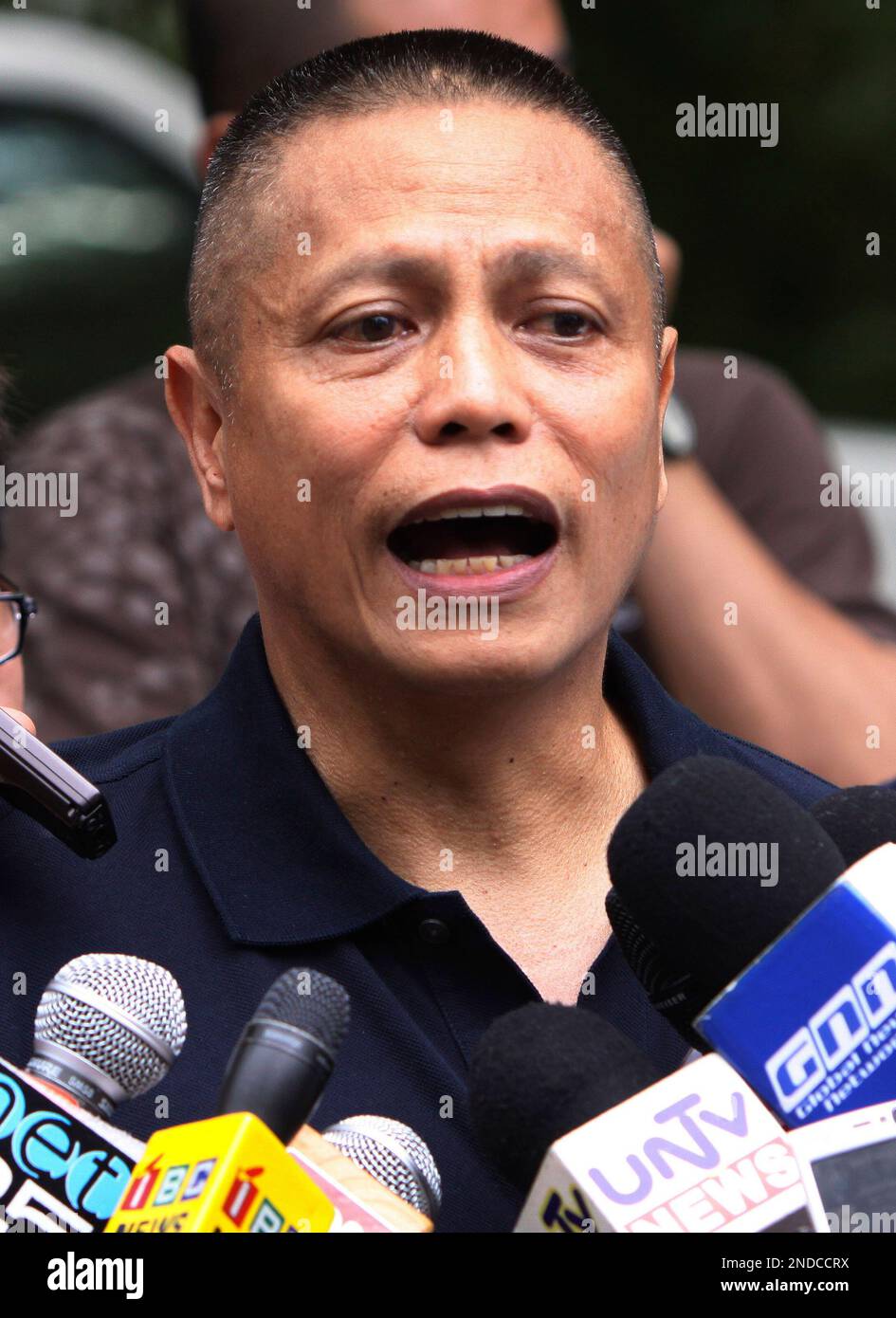 Former Philippine Marine Col. Ariel Querubin answers media querries ...