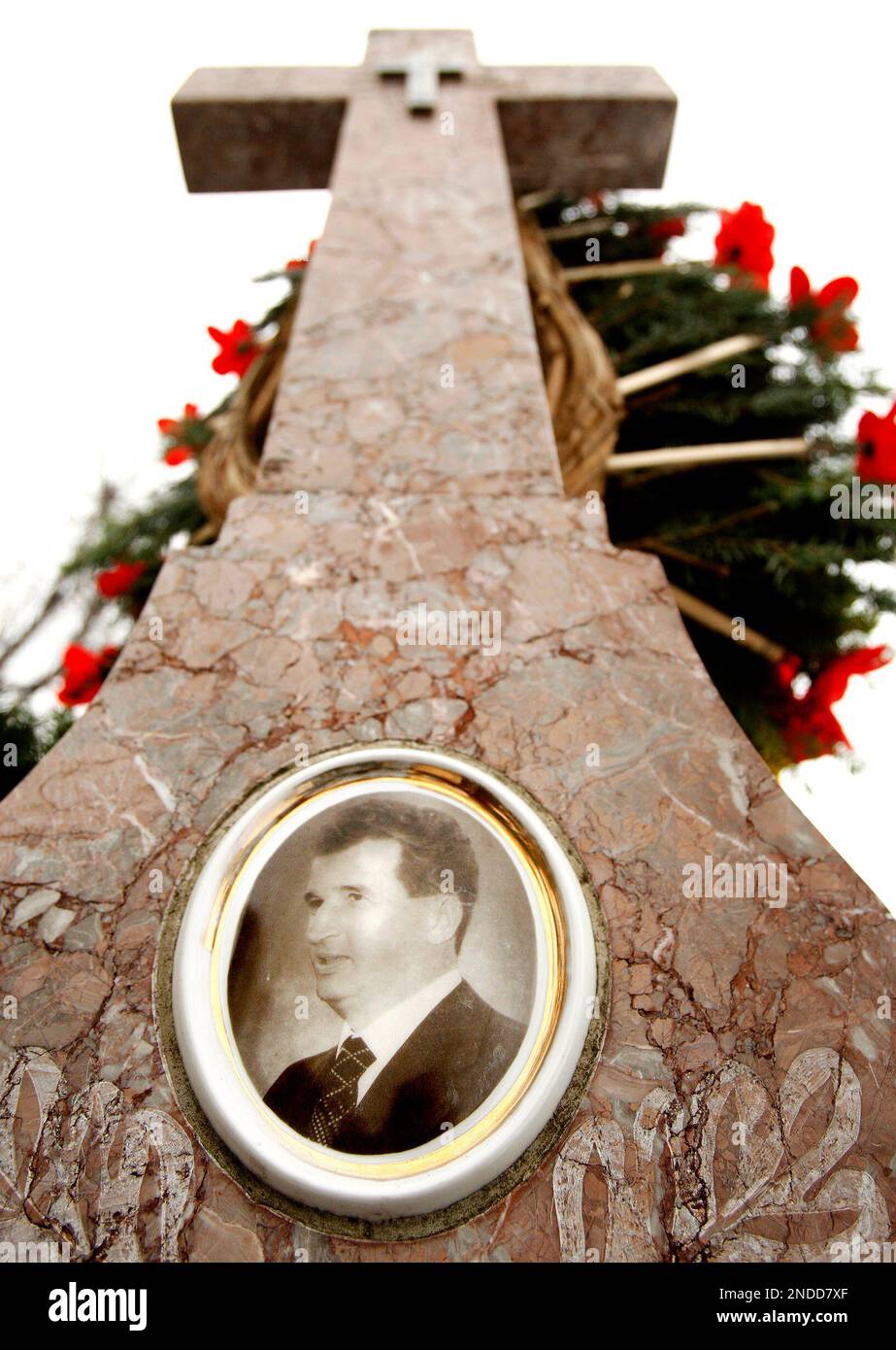 In this photo taken on Dec. 25, 2009 the grave of late communist ...