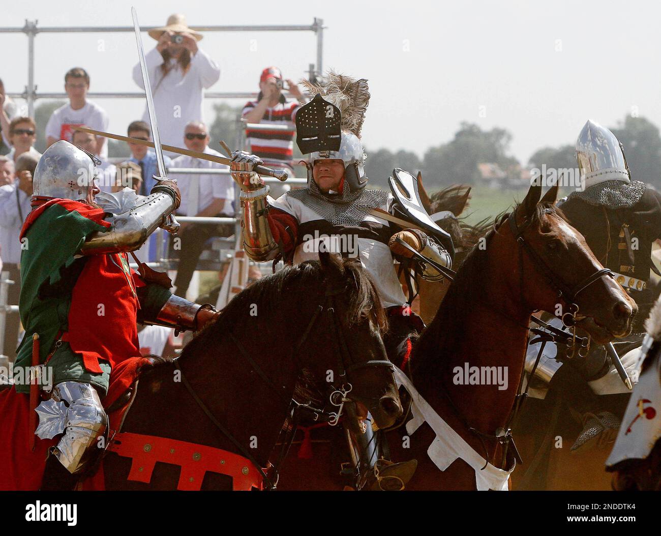 A actors of modern-day knights from across Europe re-enacted the 1410 ...