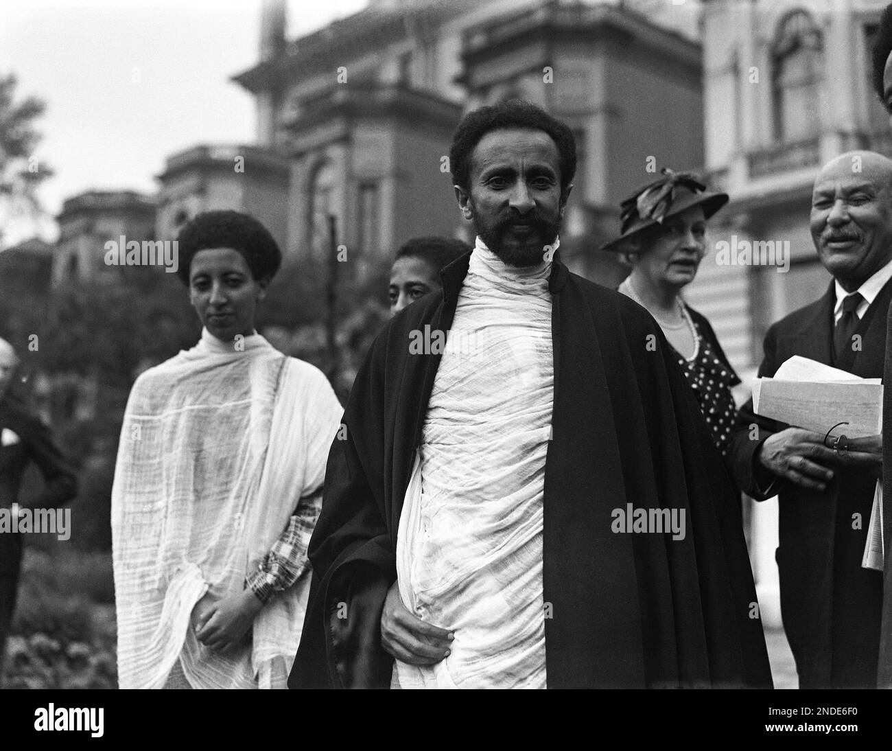 Princess Tsahia, Princess Tsehai Haile Selassie, left, with her father ...