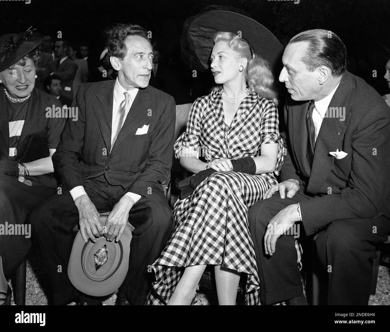 From left to right are Jean Cocteau, Josette Day and Lois Jouvet in the ...