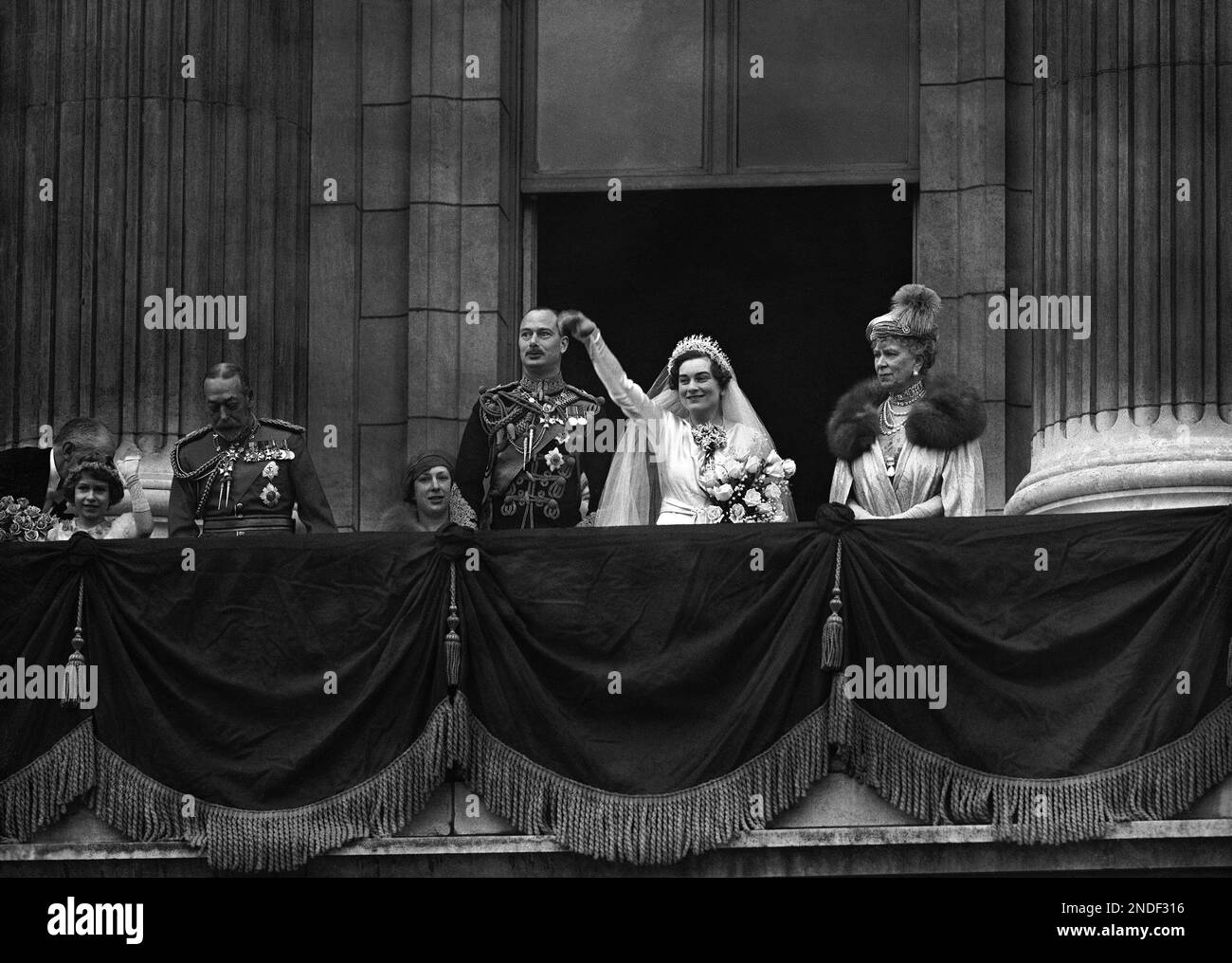 Britain's Prince Henry, the Duke of Gloucester and his bride Princess ...