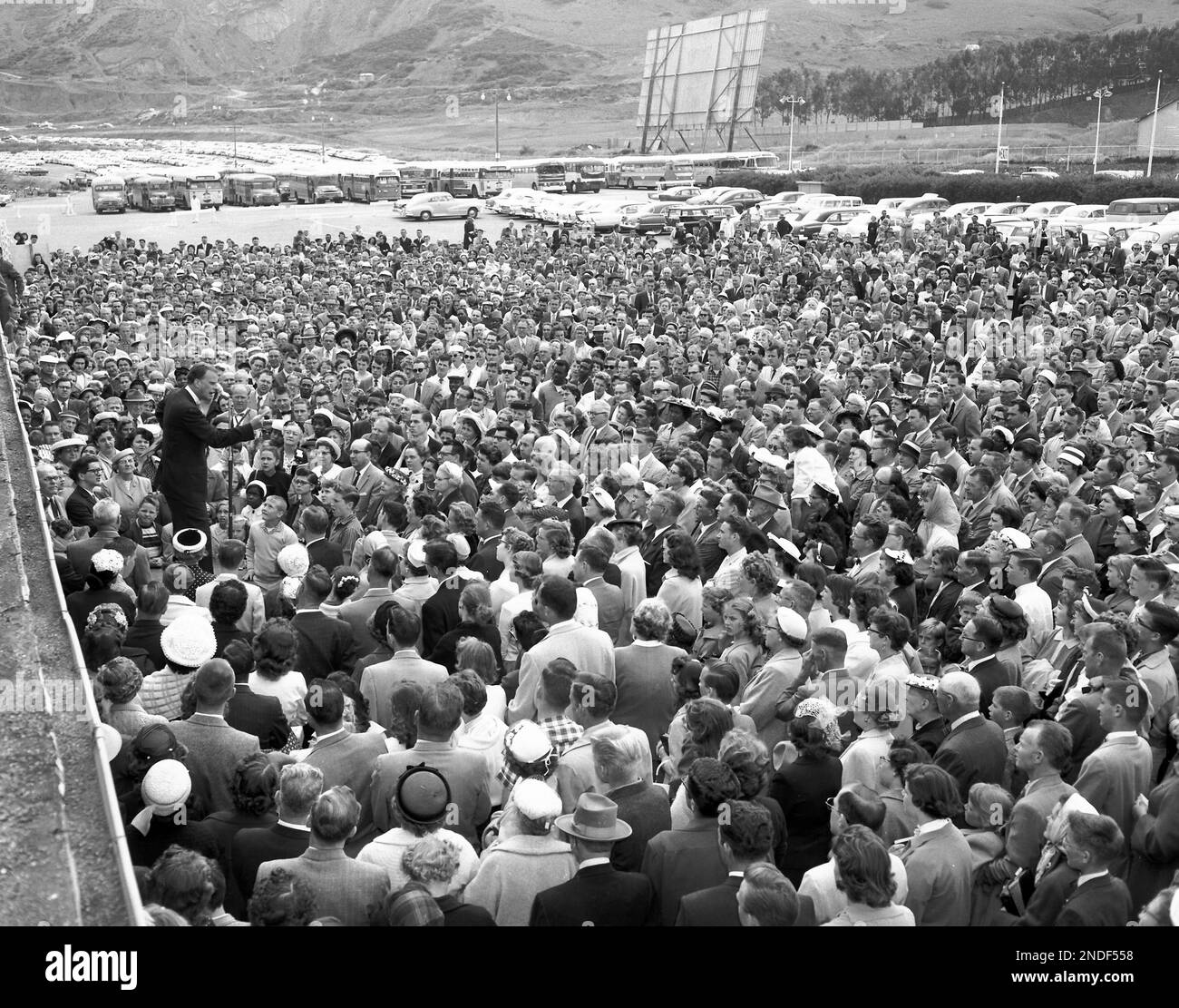 FILE - In this April 27, 1958 file photo, The Rev. Billy Graham ...
