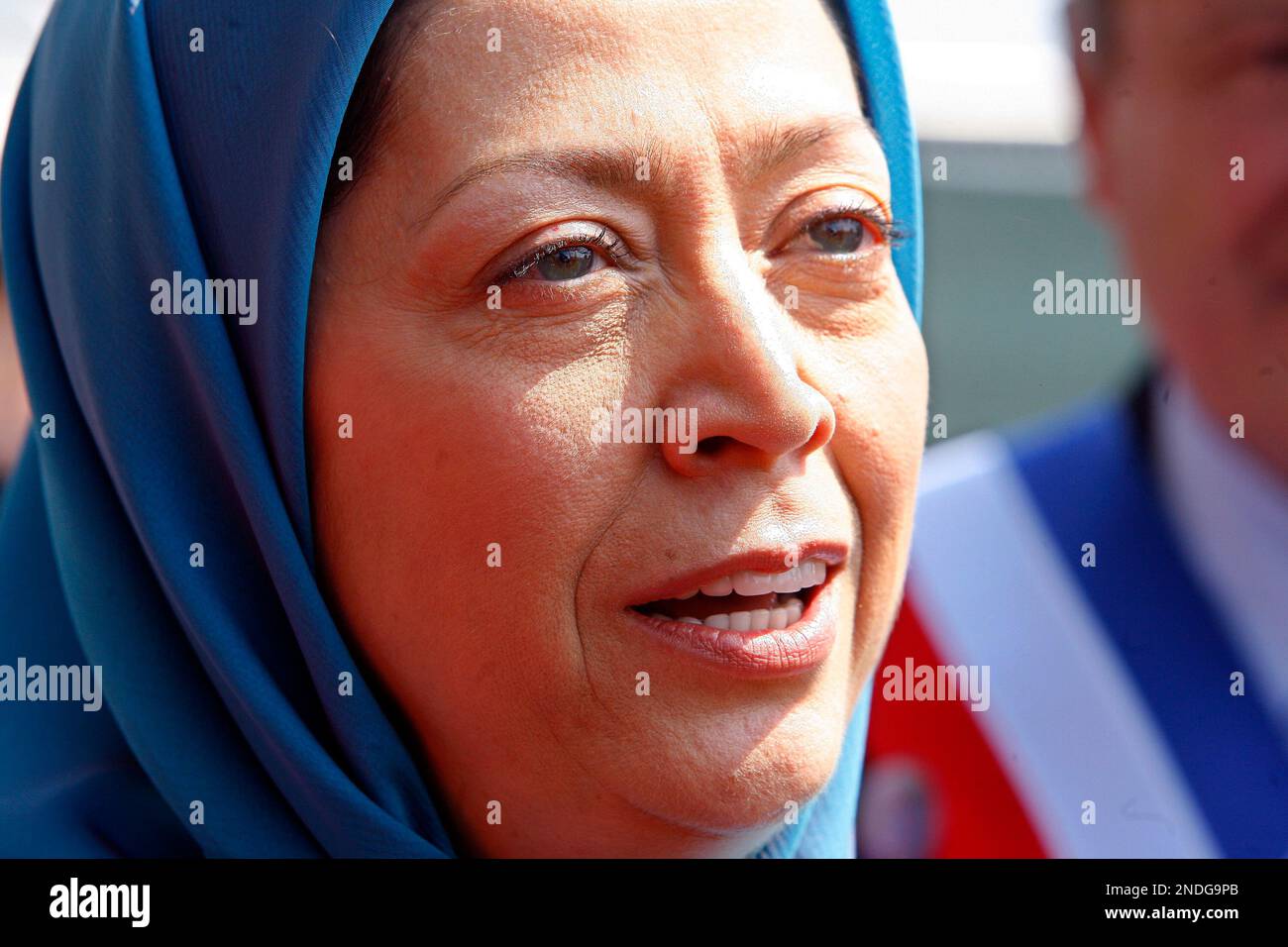 Maryam Rajavi, leader of the National Council of Resistance of Iran ...