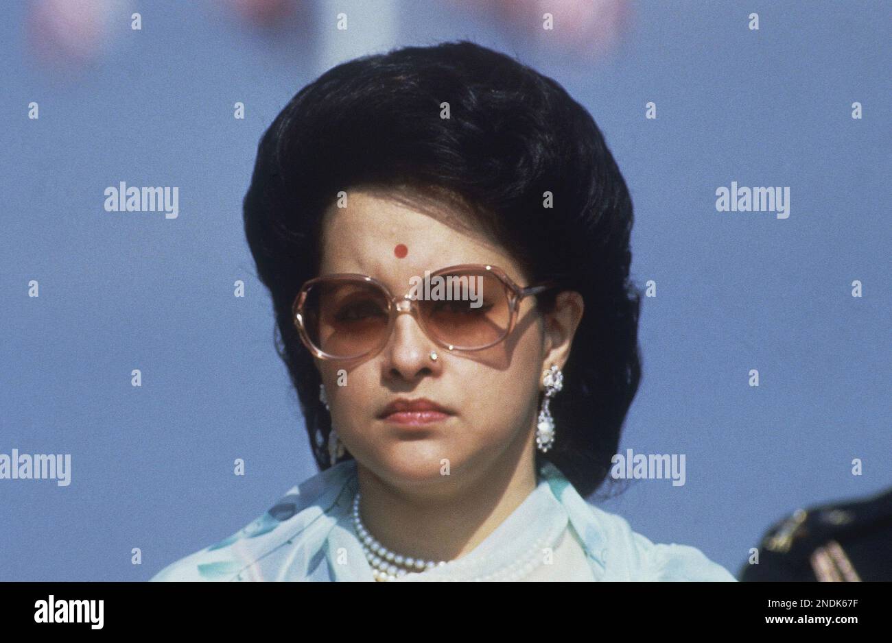 Princess Prekshya of Nepal, the wife of Prince Dhirendra, brother of ...