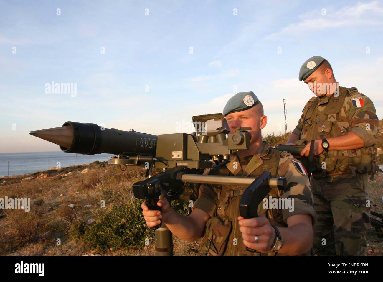 FILE - in this Dec. 4, 2008, file photo, French U.N. soldiers aim an ...