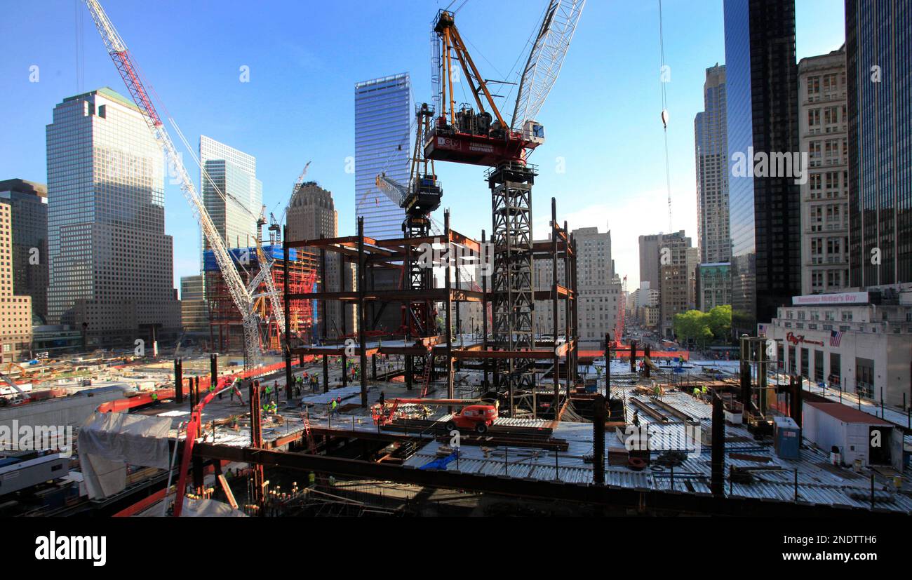 In this April 30, 2010 photo, construction continues on Four World ...