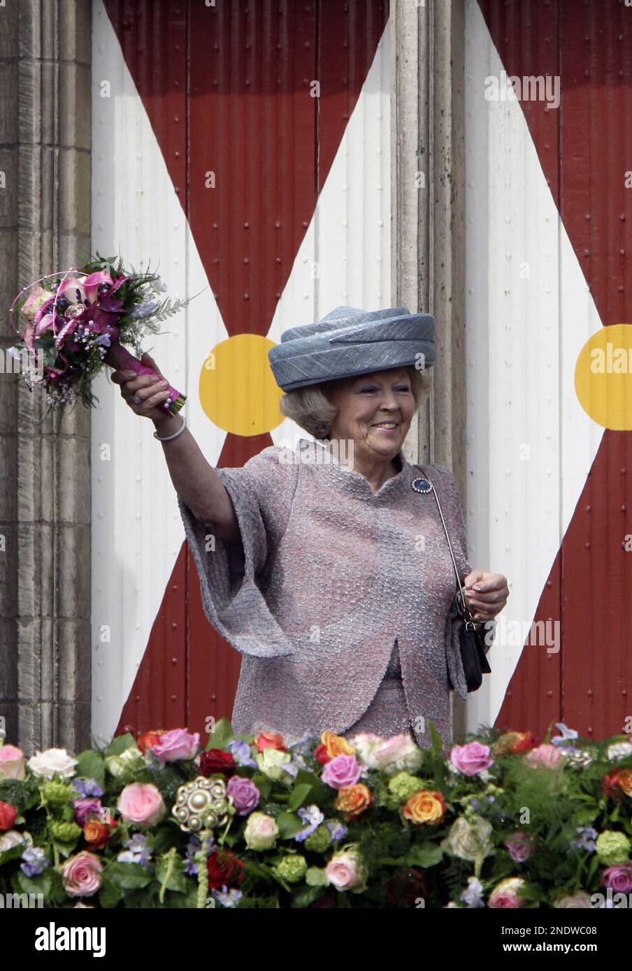 Dutch Queen Beatrix reacts during festivities marking Queen's Day in ...