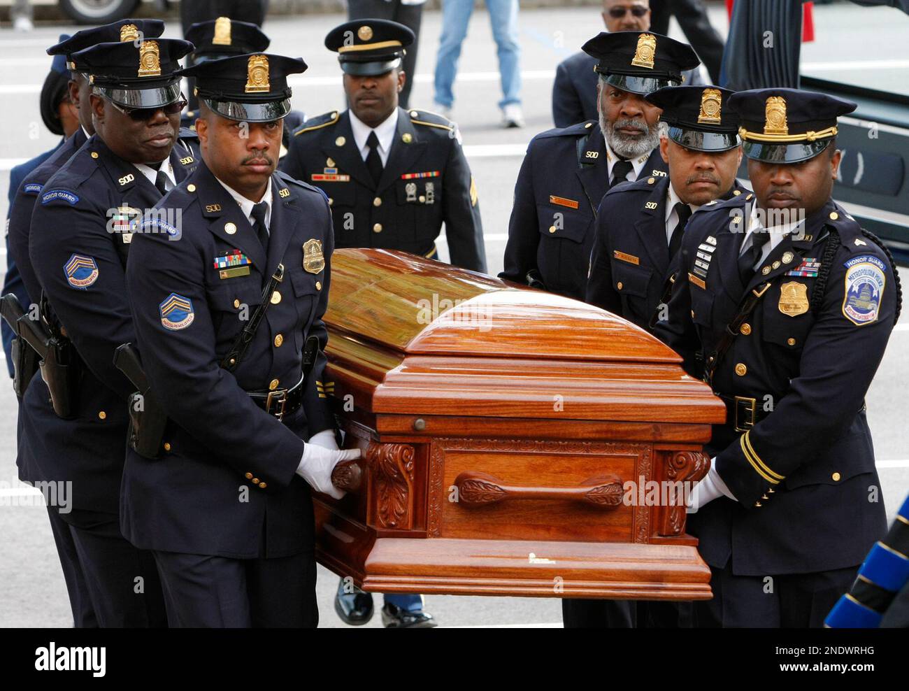 The casket bearing the remains of Dorothy Height, the leading female ...