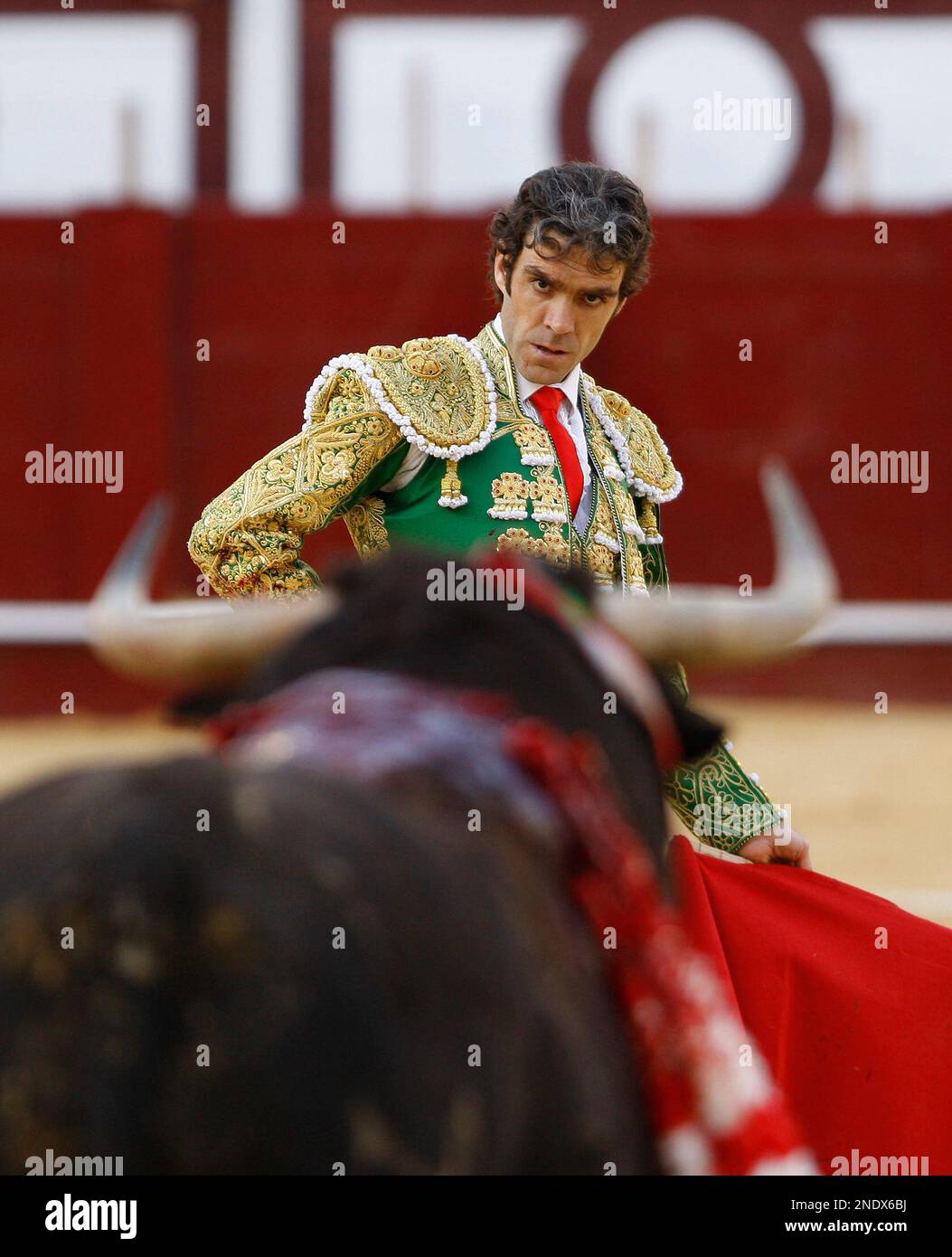 FILE - Spanish matador Jose Tomas performs during a bullfight at La ...