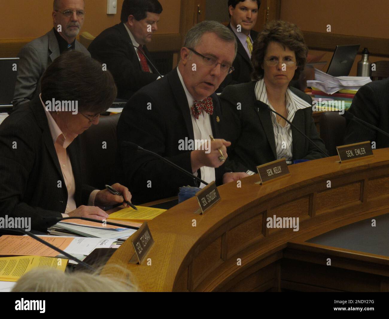The Kansas Senate Ways and Means Committee discusses budget issues ...