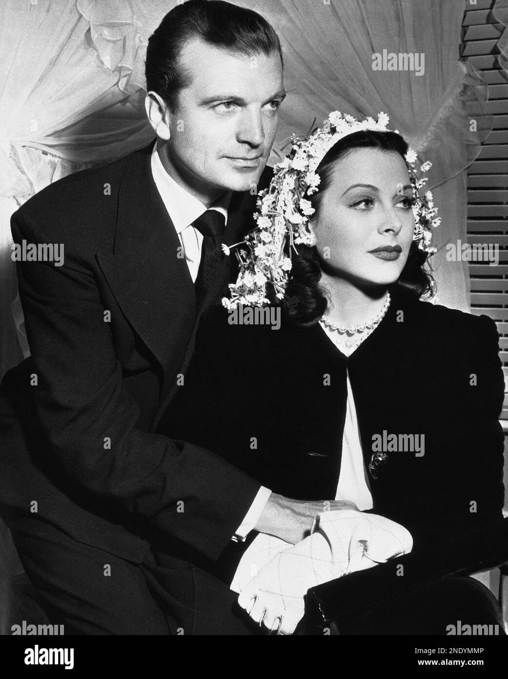 Hedy Lamarr, well known American film actress and John Loder, the ...