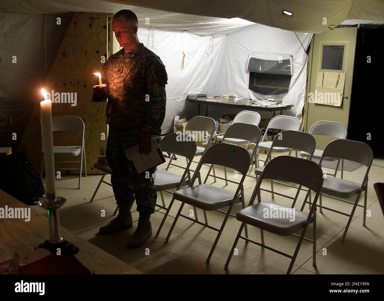 United States Army Capt. Ryan Kenny, of Billings, Mont., with the 82nd ...