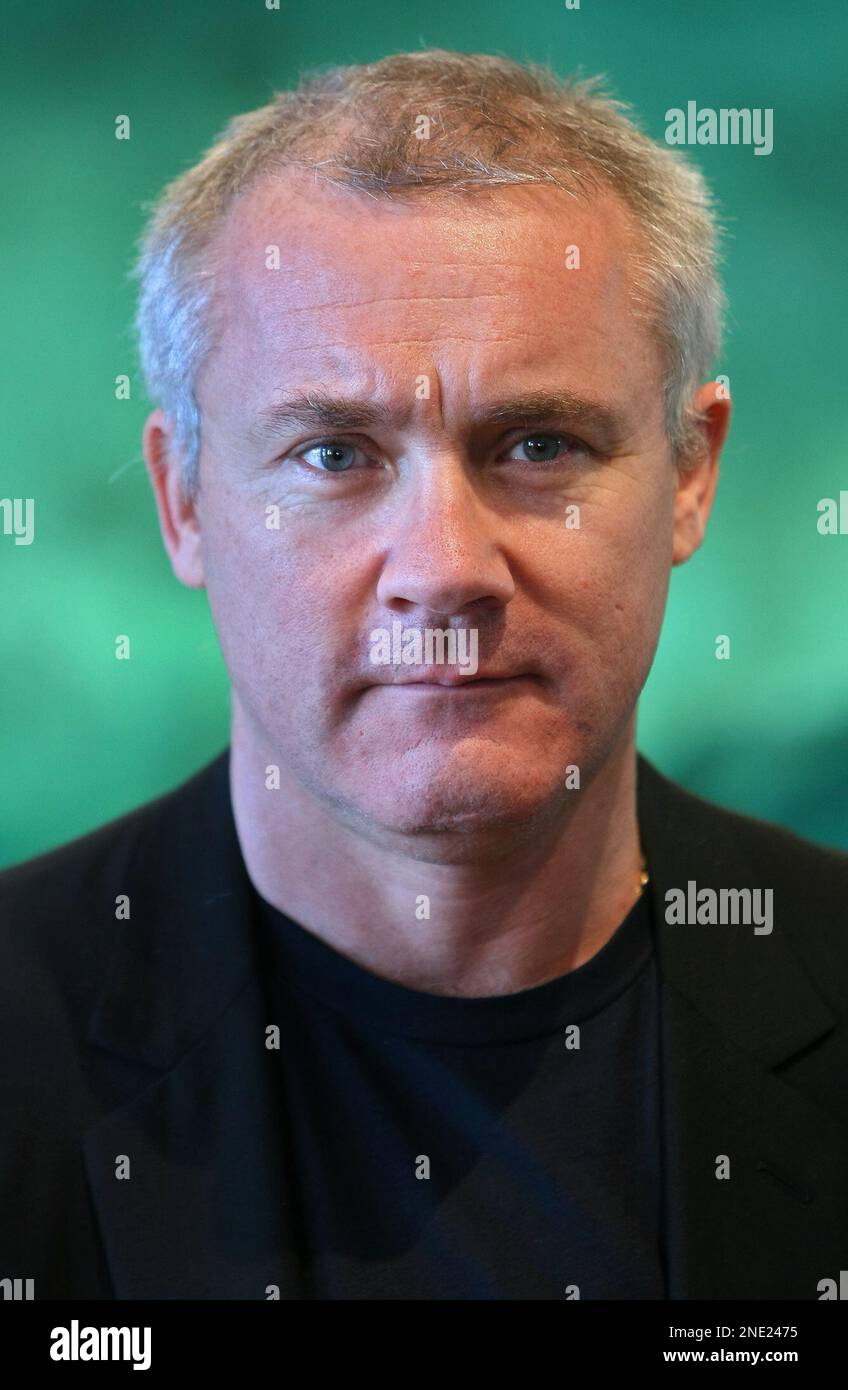 British artist Damien Hirst poses at the Oceanographic Museum of Monaco ...