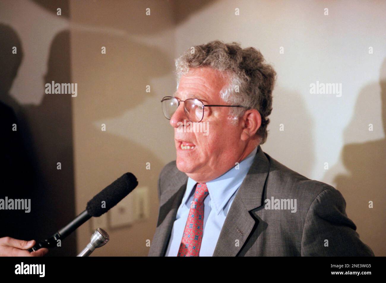 Baseball management negotiator Richard Ravitch speaks at a news ...