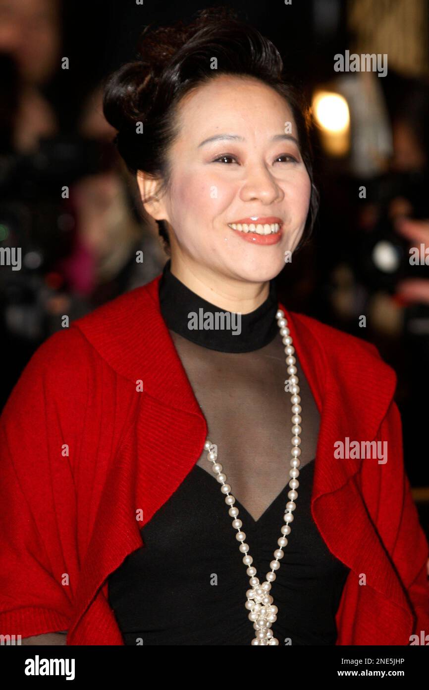 Chinese singer Zhang Liping arrives for the world premiere of the ...