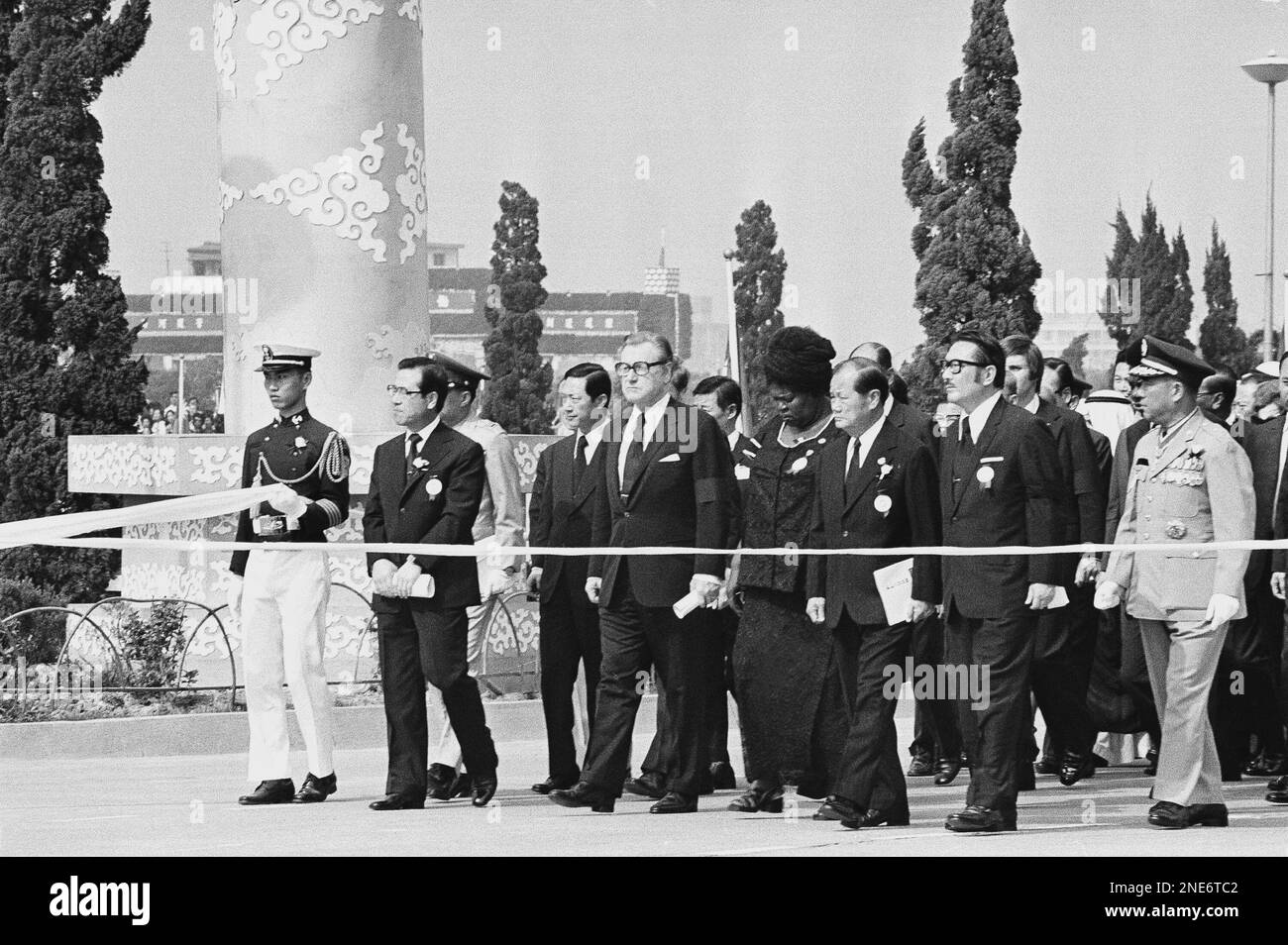 Korea Premier Kim Jong Pil, left, U.S. Vice President Nelson ...