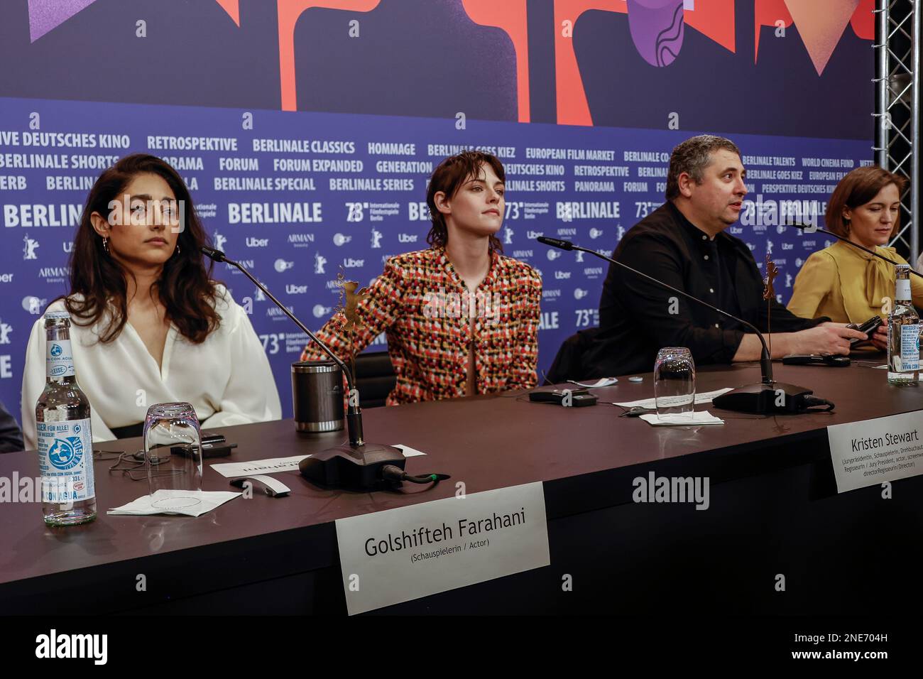 Jury members Golshifteh Farahani, from left, Valeska Grisebach, Carla ...