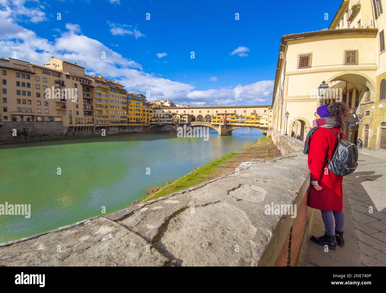 Firenze (Italien) - ein Blick auf das künstlerische historische Zentrum ...