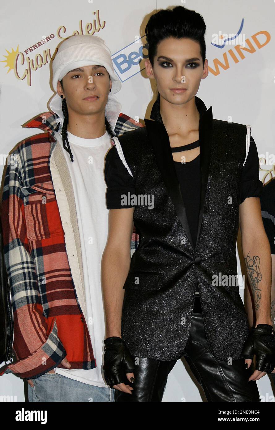 From left, Tom Kaulitz and his brother Bill Kaulitz founders of the ...