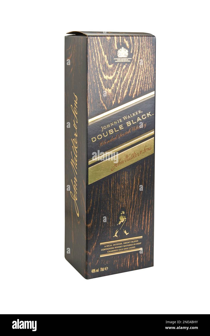 Johnnie walker blended scotch whisky Ausgeschnittene Stockfotos und ...