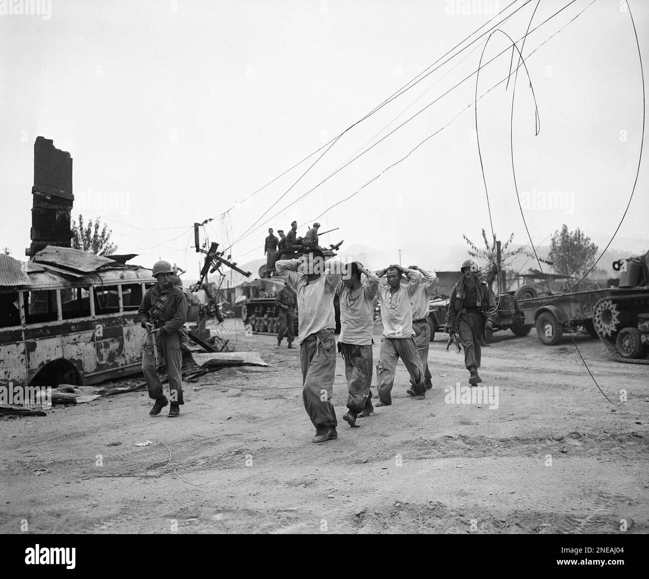 Captured in the allied drive on Pyongyang capital of North Korea, a ...