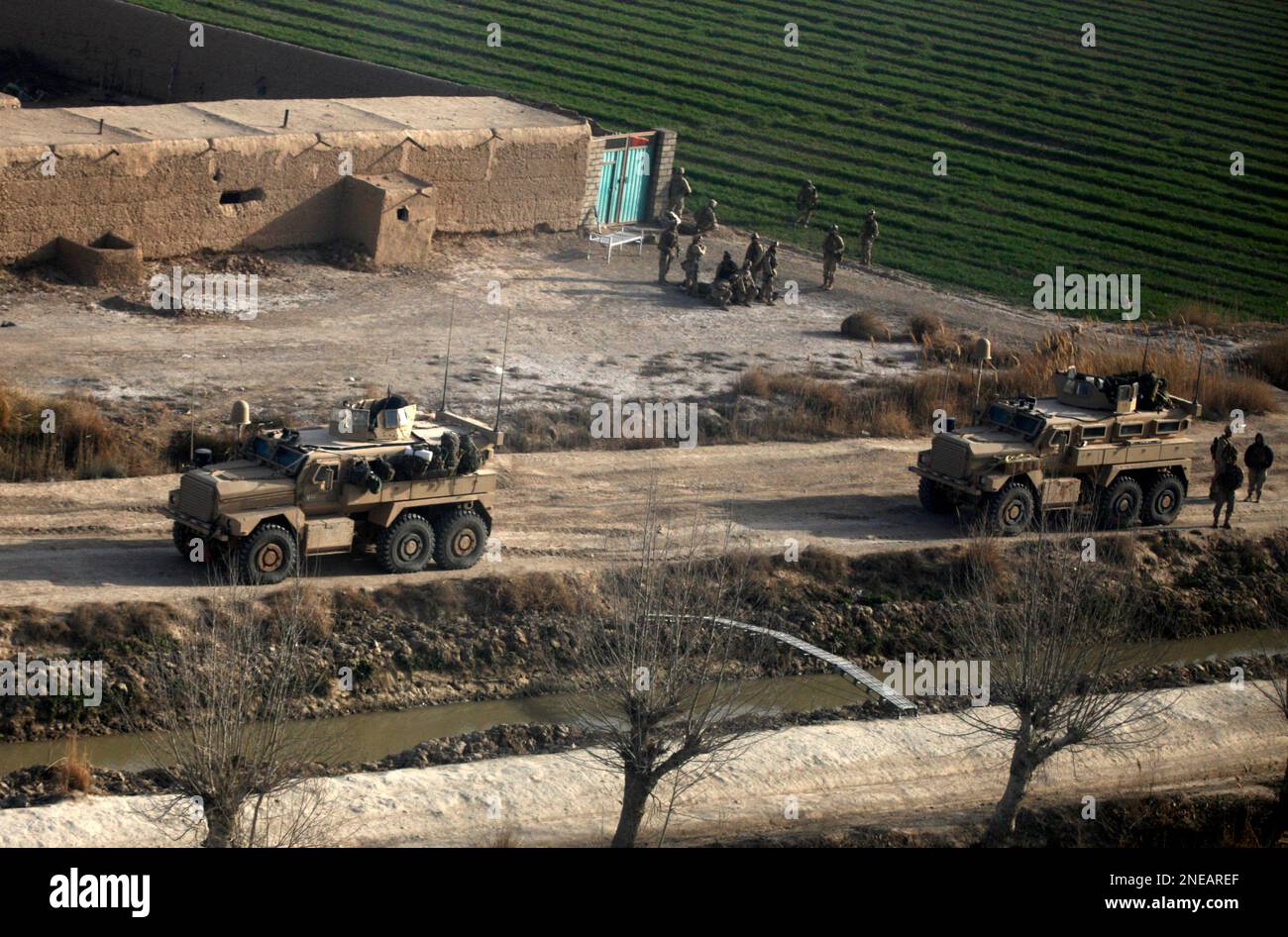 Photographed through the plexiglass window of a U.S. Army Task Force ...