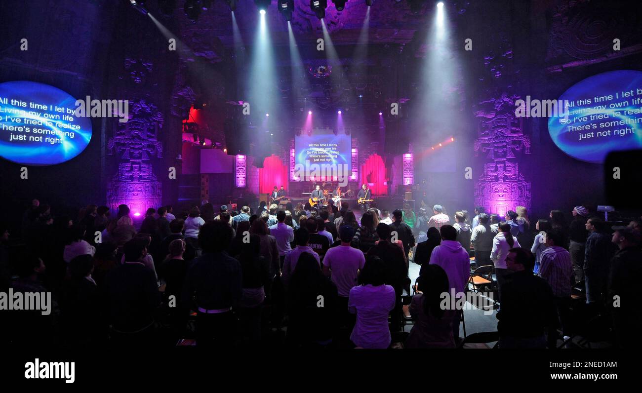 This Sunday Jan. 24, 2010 photo shows a band performing prior to Mosaic ...