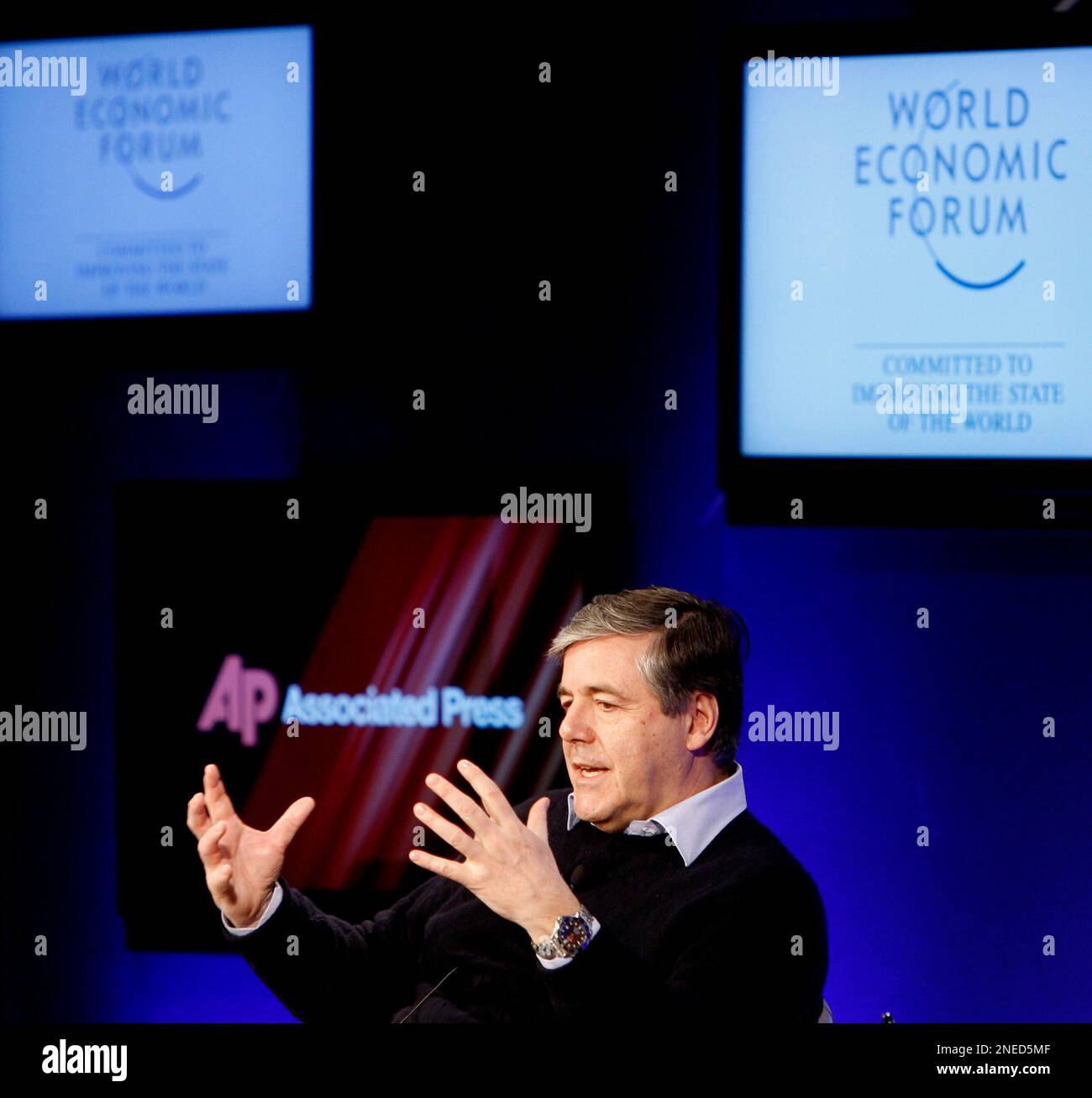 Josef Ackermann, Chairman of the Management Board of Deutsche Bank ...