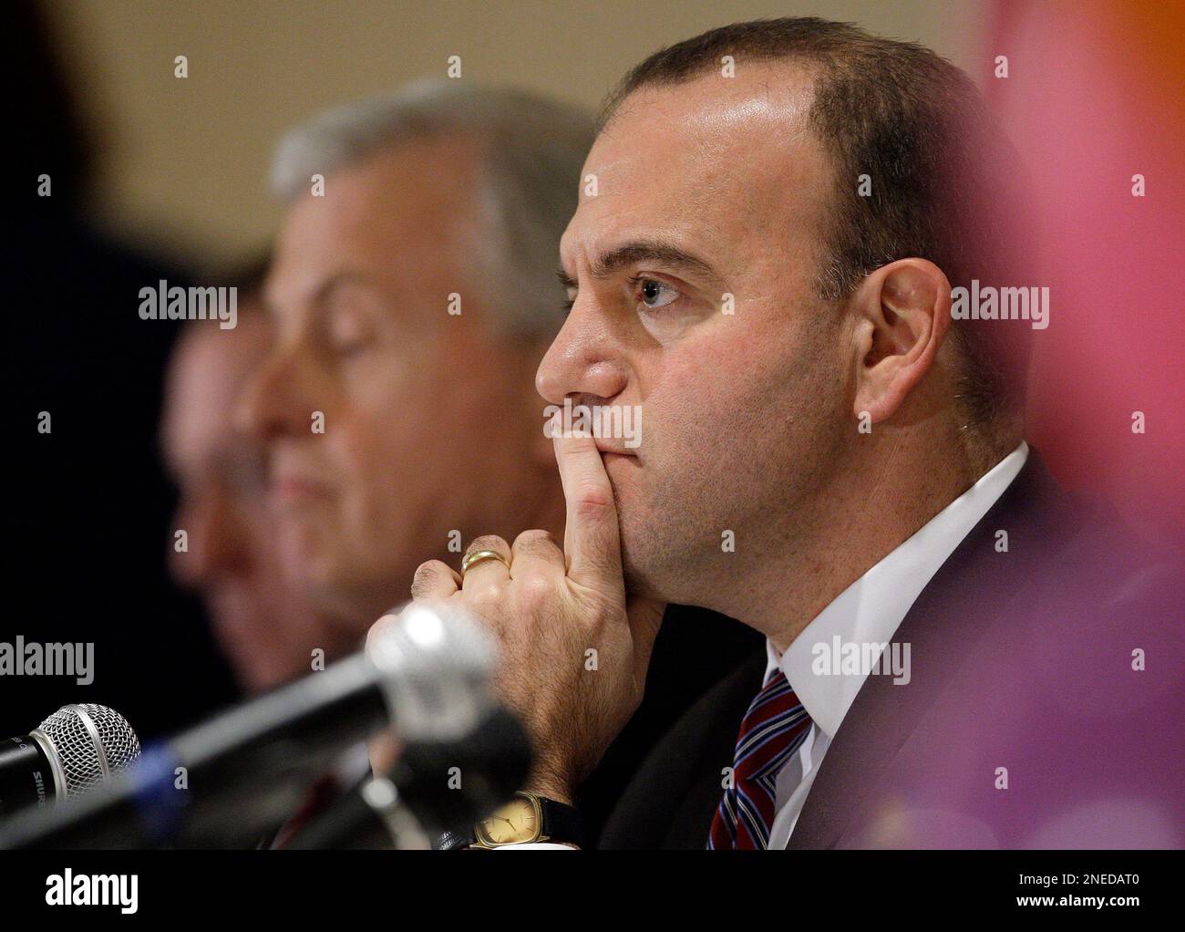 Allegheny County Executive Don Onorato pauses during a debate between ...
