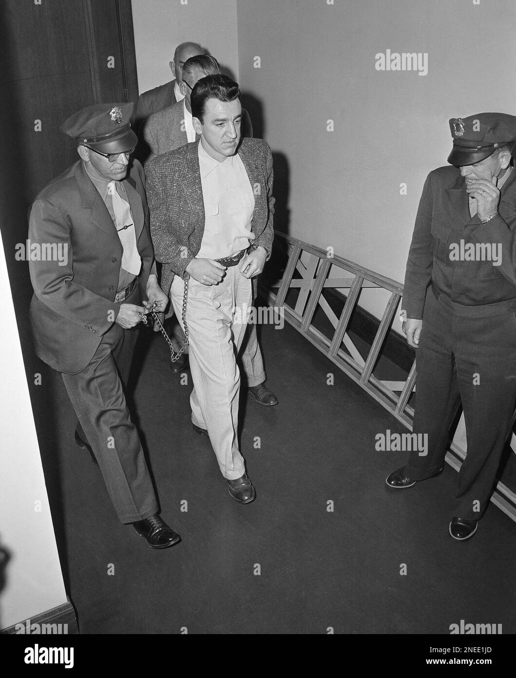 Convict-author Caryl Chessman is shown in this sequence of pictures in ...