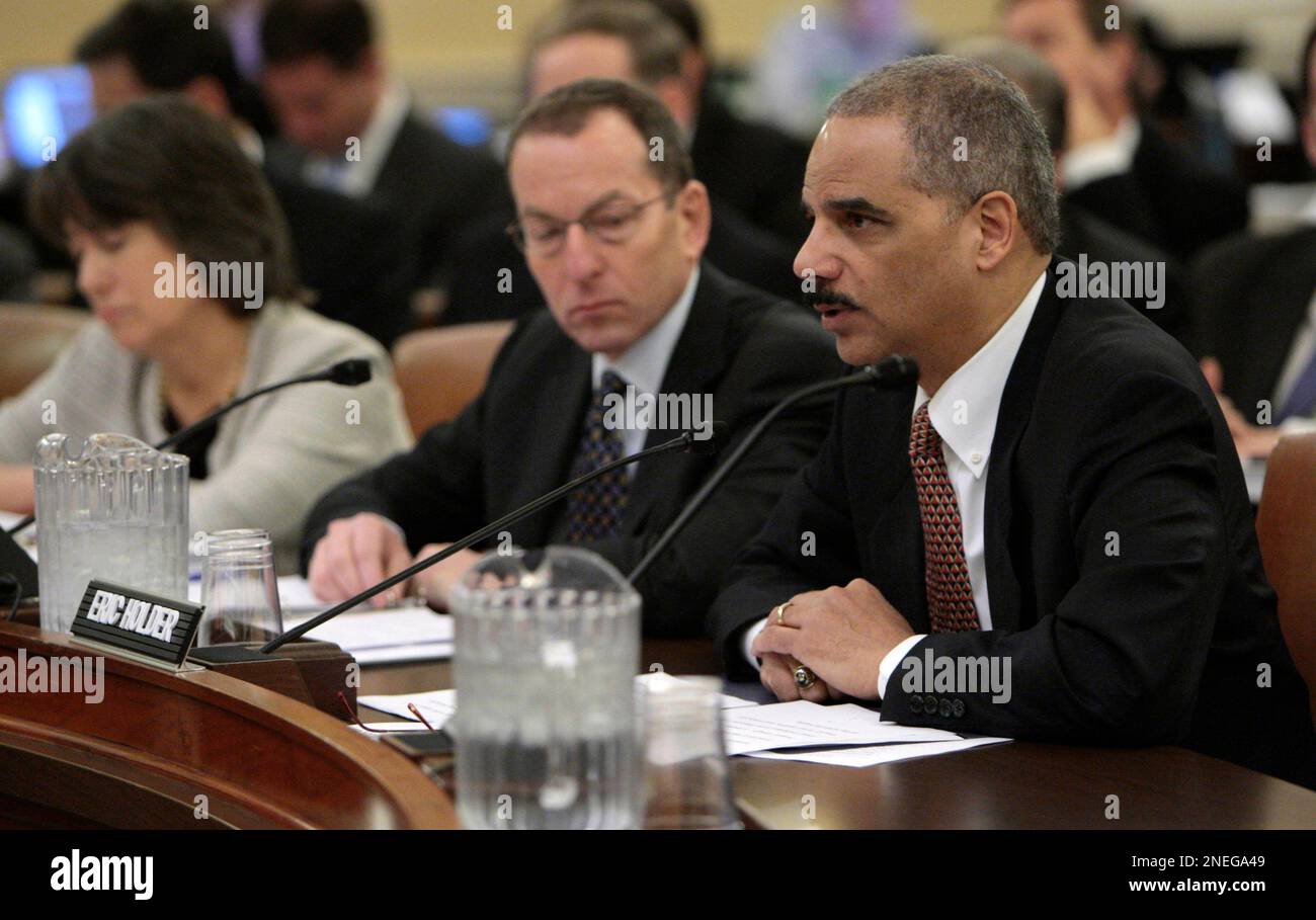 From right to left, Attorney General Eric Holder, Assistant Attorney ...
