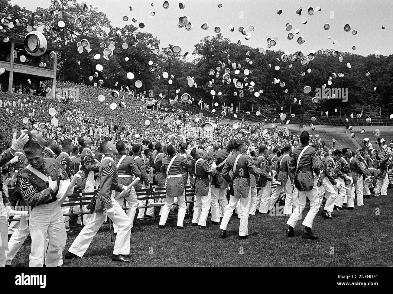 Hate of West Point graduates fly high in the air as the traditional end ...