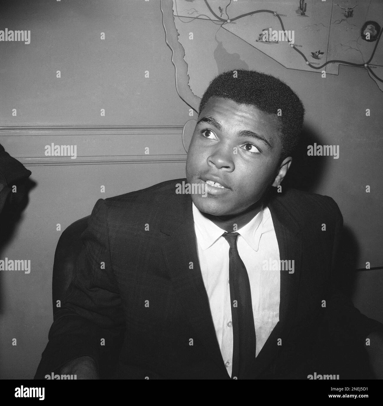 Heavyweight Muhammad Ali ?Cassius Clay? poses on March 6, 1963 at New ...