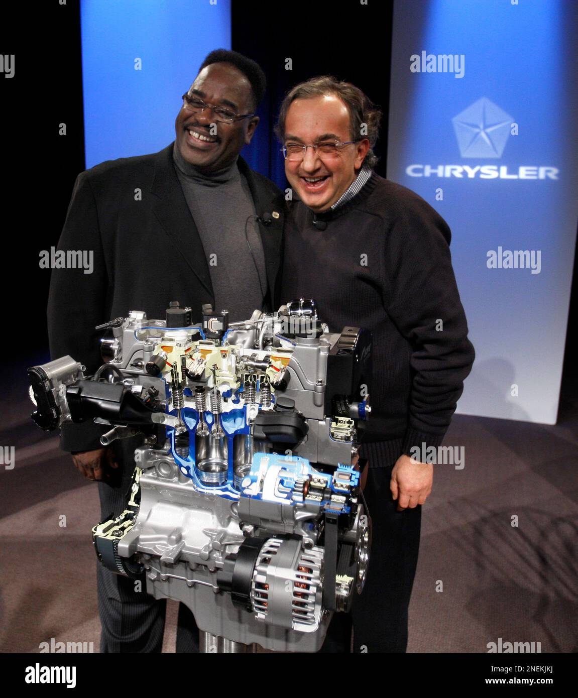 Chrysler CEO Sergio Marchionne, right, and General Holiefield, Vice ...