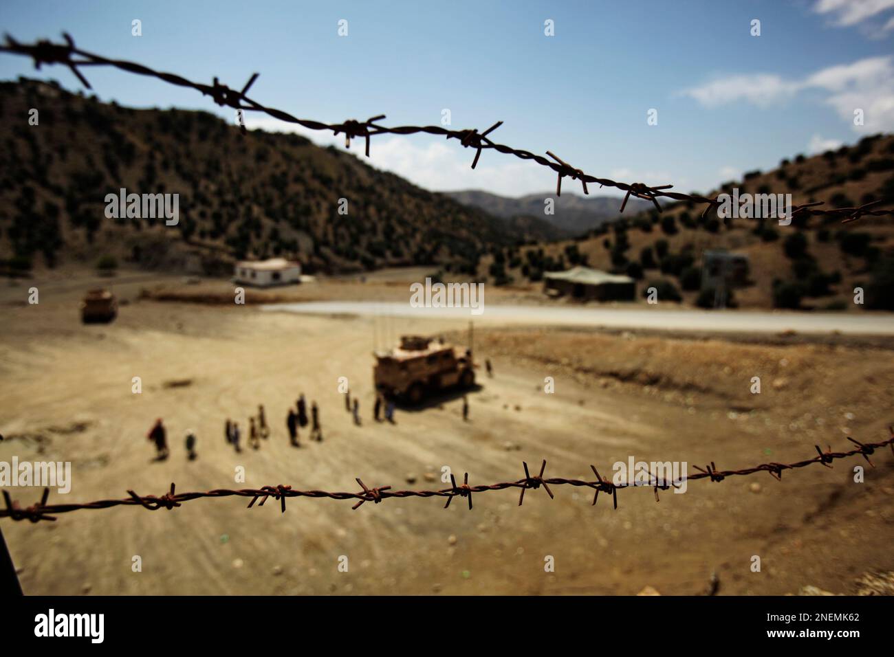 Armored vehicles from the 1st platoon, A Company 25 Infantry Division ...