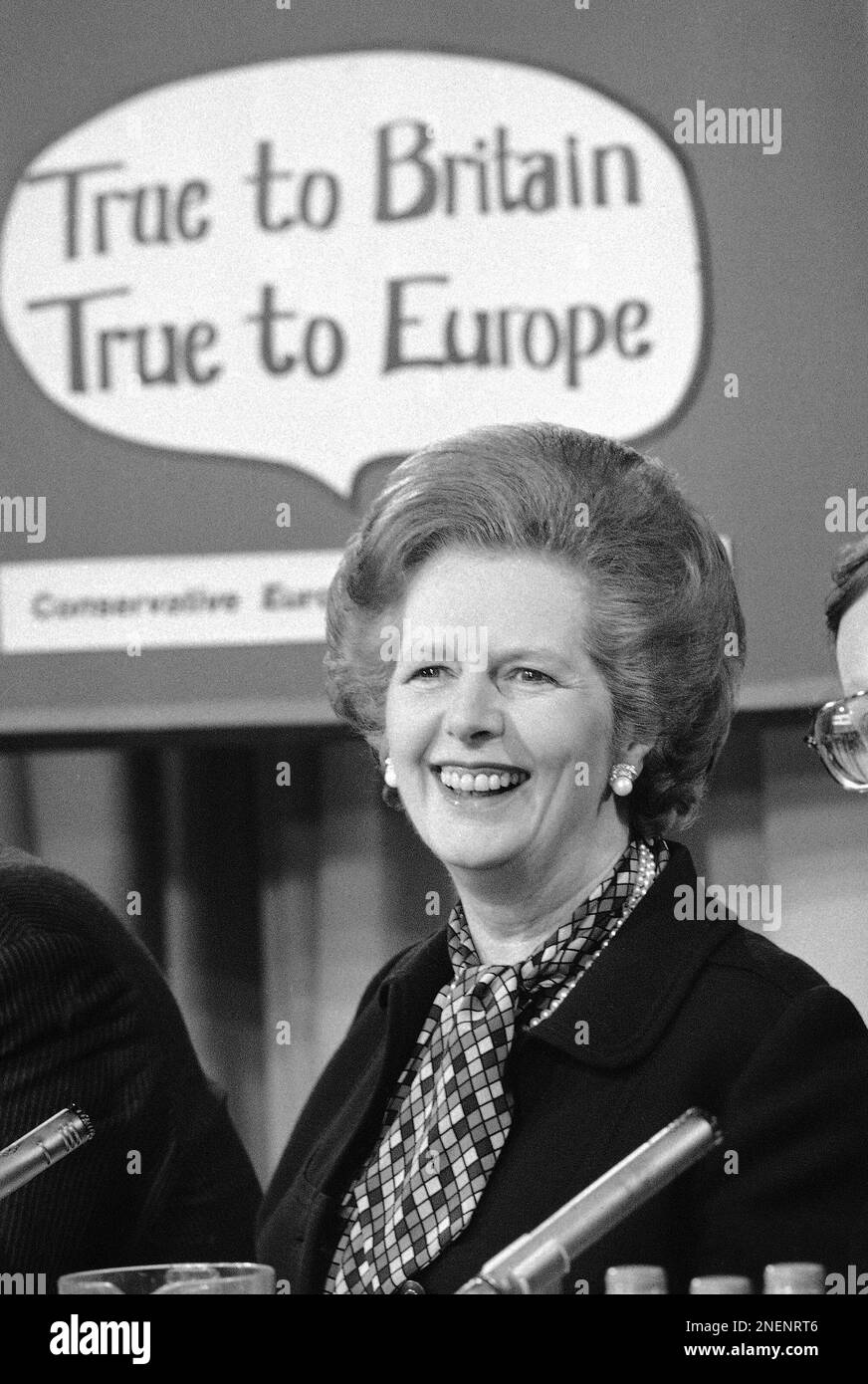 Britain?s Prime Minister Mrs. Margaret Thatcher, launches the European ...