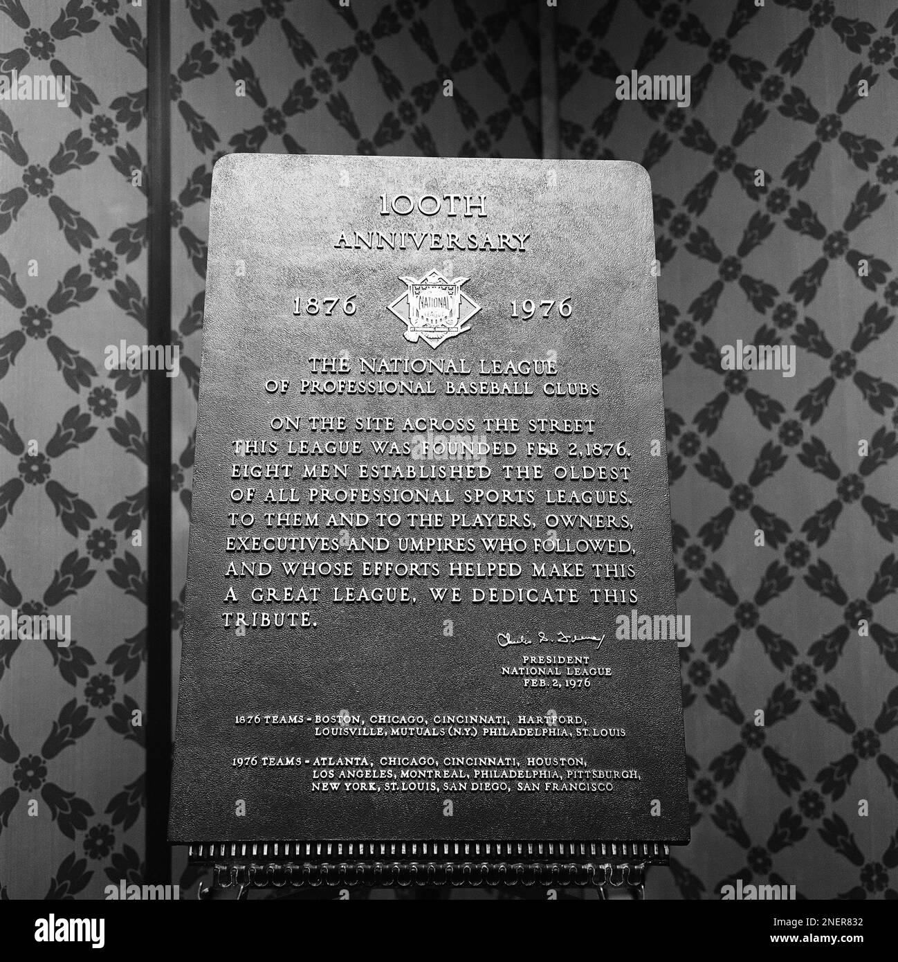 This is the plaque signifying the date and birthplace of the National ...