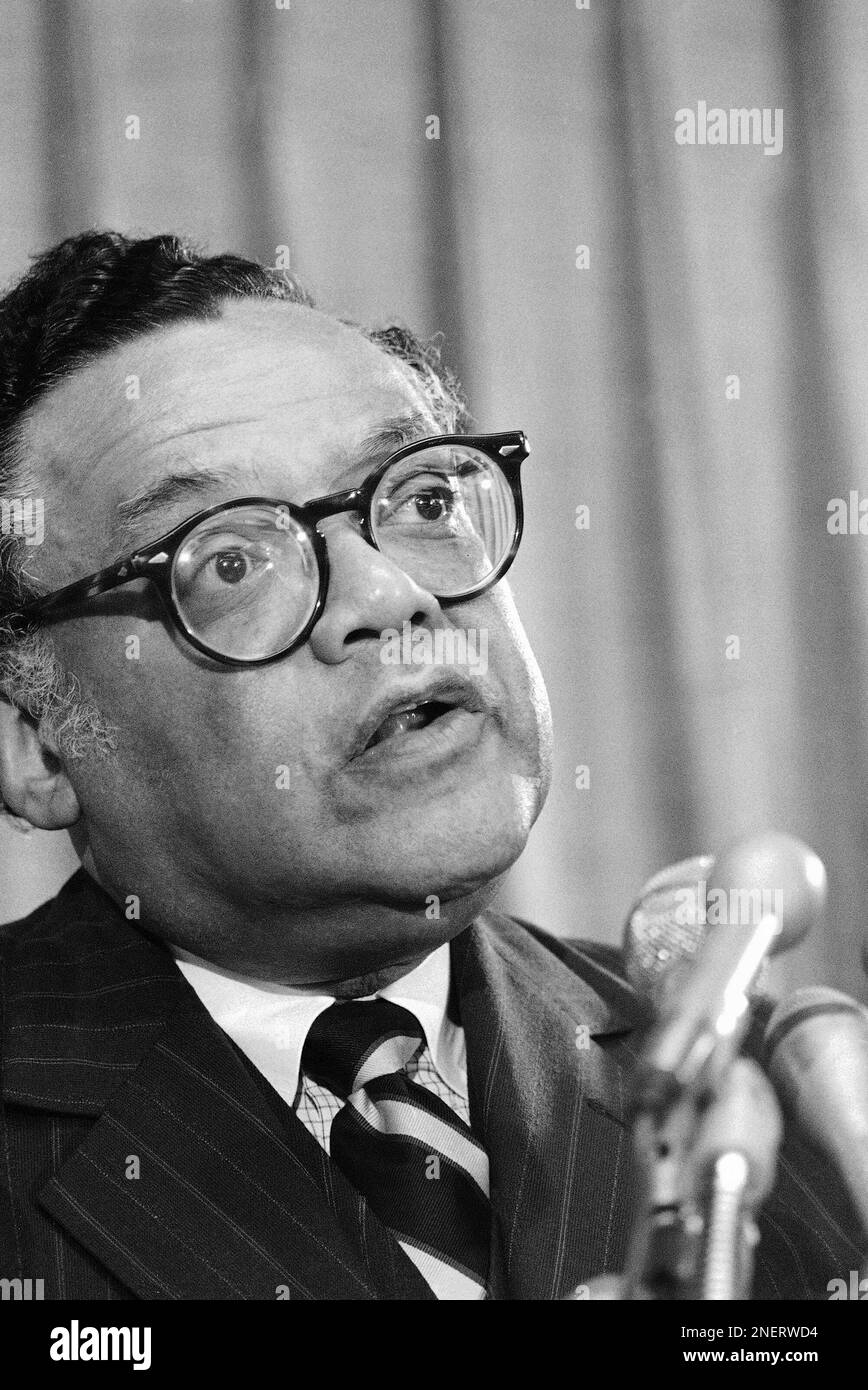 Transportation Secretary William T. Coleman tells newsmen in Washington ...