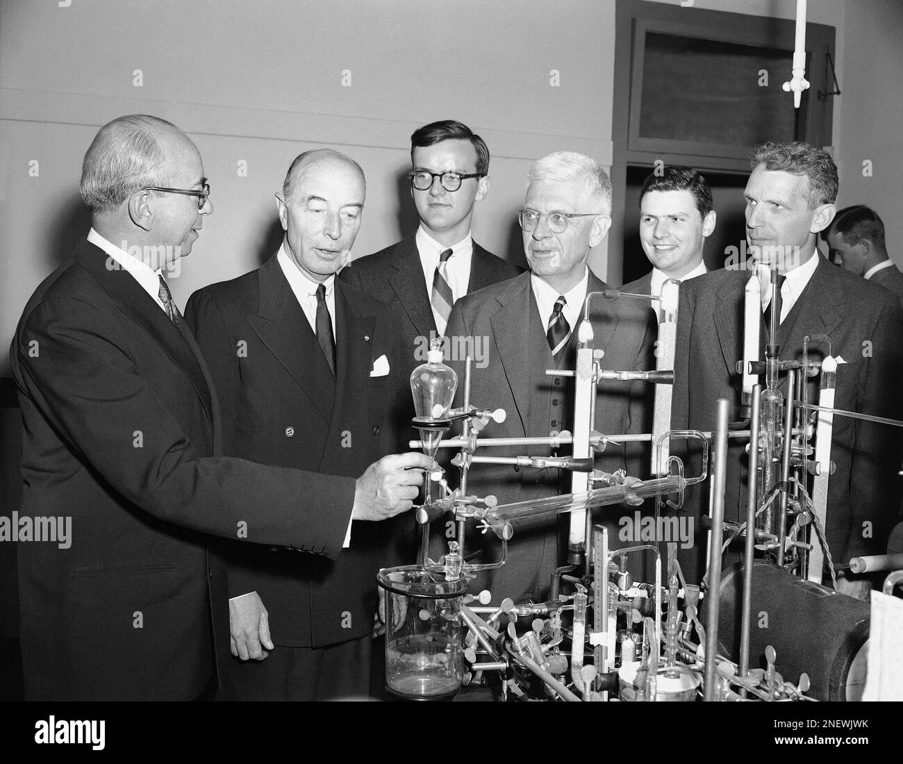 Peter O. Forrestal (third from left) and his brother, Michael V. Forrestal (second from right ...