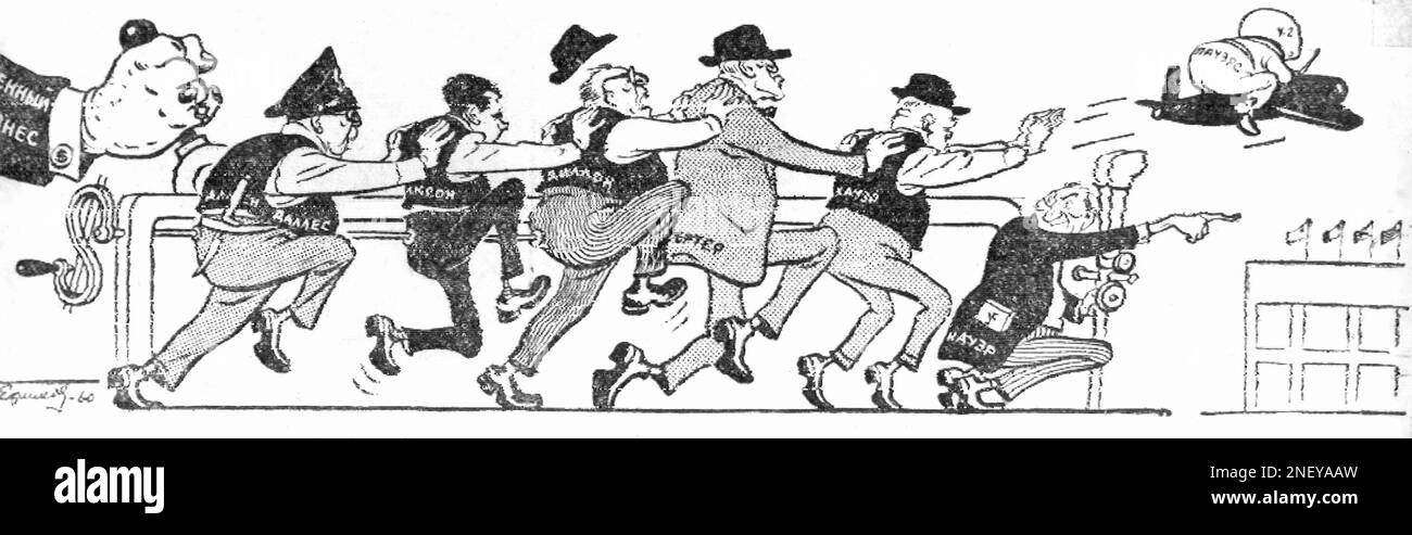 This is copy of cartoon which appeared in Soviet government newspaper ...