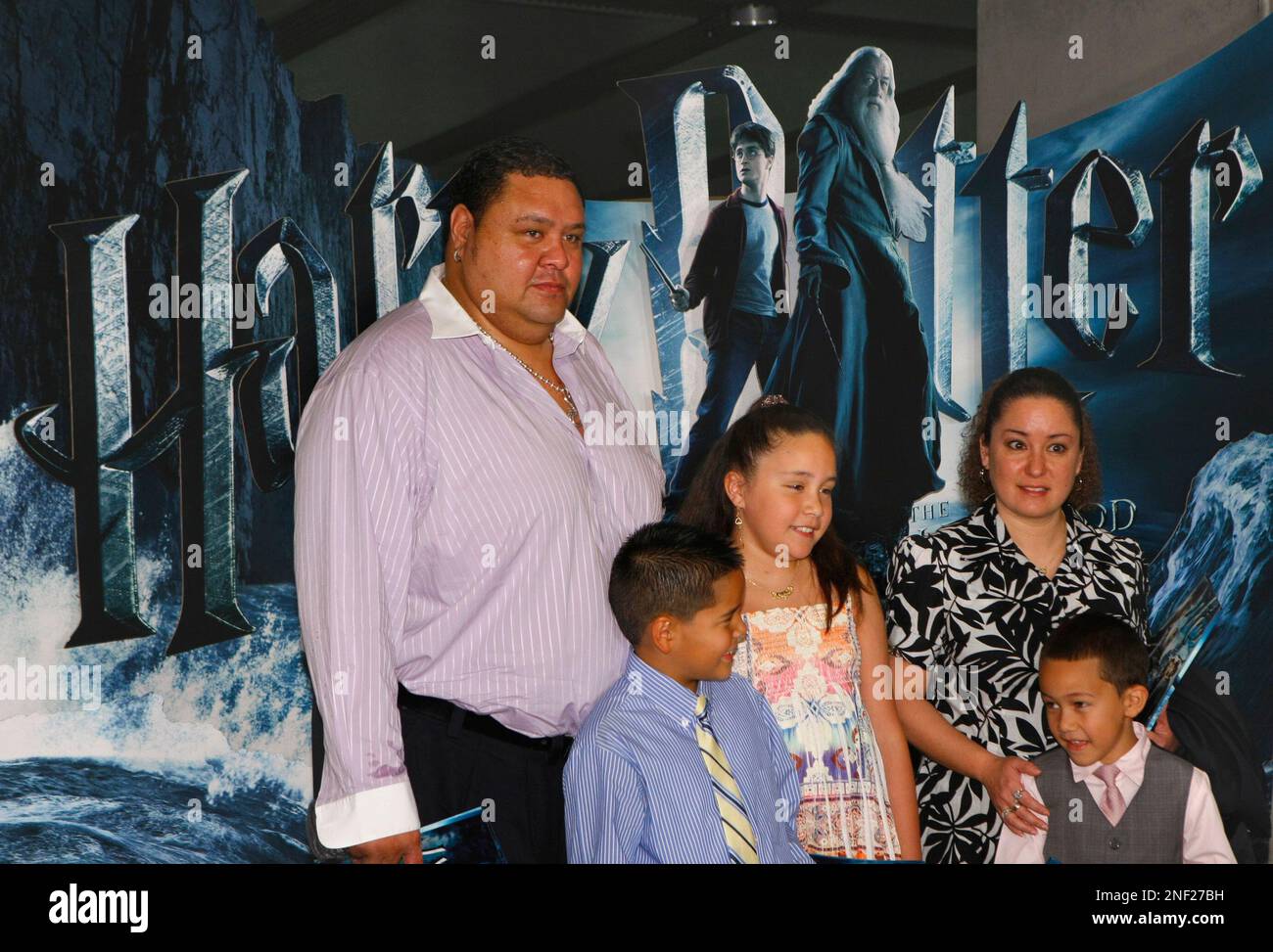 Former sumo grand champion Akebono, left, and his family members arrive ...