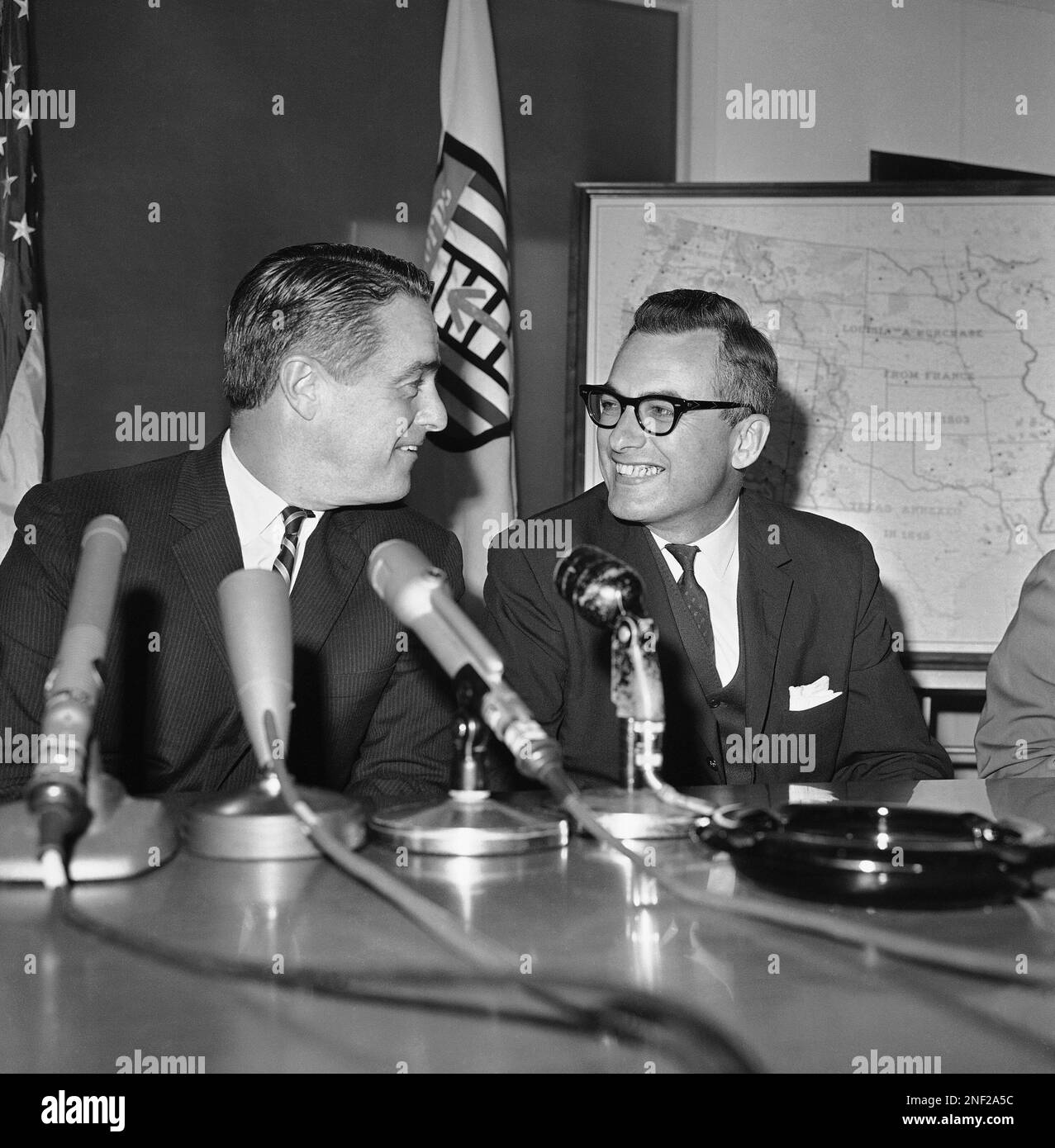 Sargent Shriver, head of the Office of Economic Opportunity, Dec. 1 ...