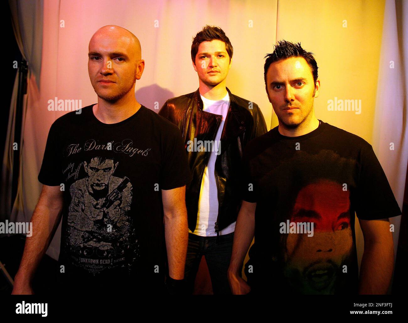 Band members from "The Script" Mark Sheehan, left, Danny O'Donoghue ...