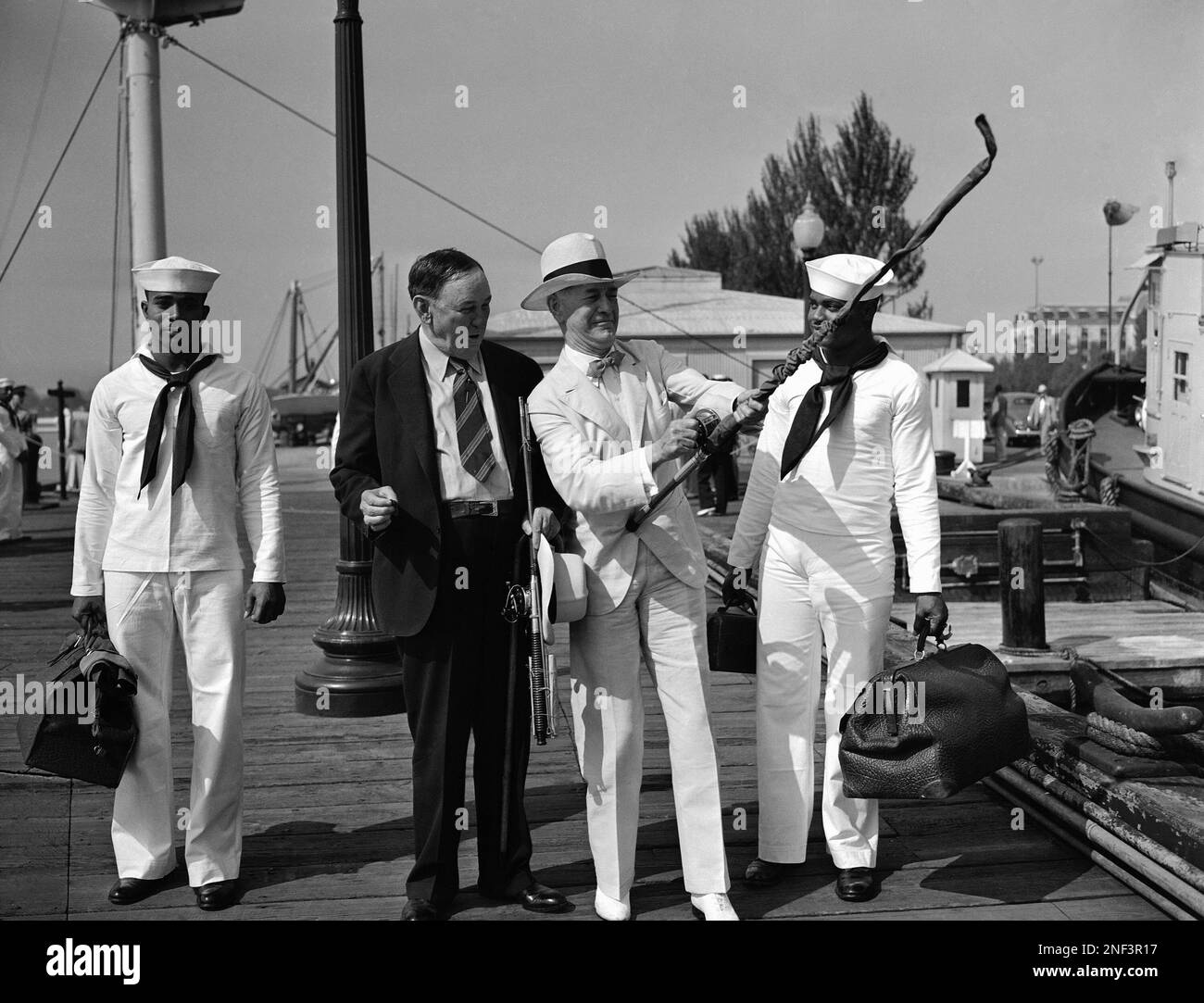 Sen. Joseph T. Robinson (D-Ark) (left), administration leader in the U ...