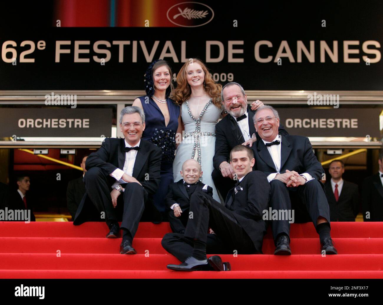 British director Terry Gilliam, second from right in back, British ...